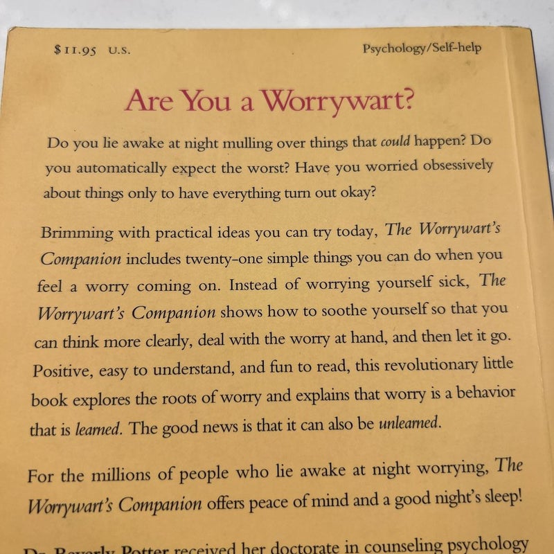 The Worrywart's Companion by Beverly A. Potter, Paperback | Pangobooks