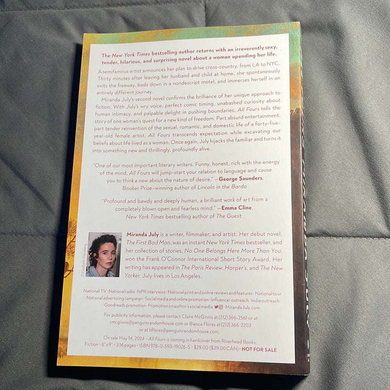 All Fours ARC by Miranda July, Paperback | Pangobooks