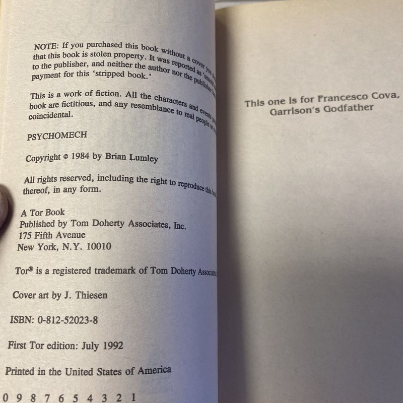 Psychomech by Brian Lumley