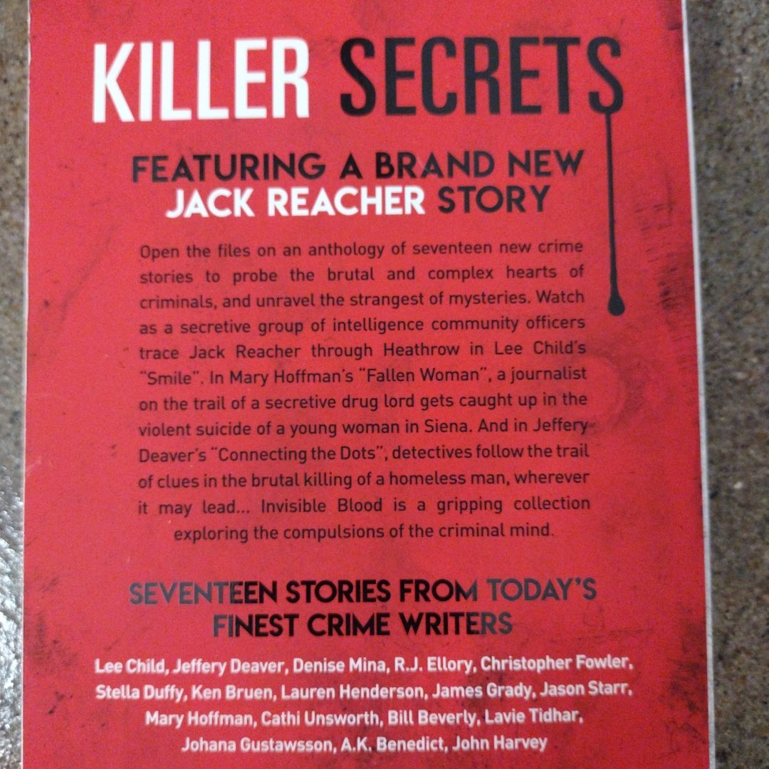 Invisible Blood by Lee Child, Jeffery Deaver, Mary Hoffman, Christopher ...
