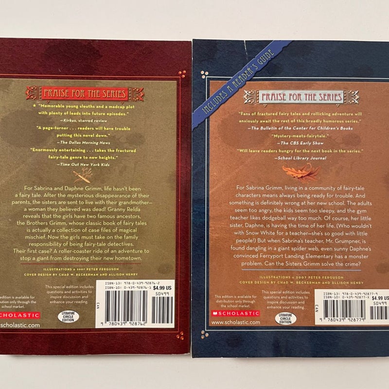 The Sisters Grimm Books 1-2 by Michael Buckley Paperbacks by Michael ...