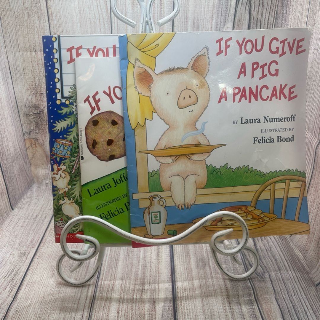 Laura Numeroff if you give, 3 paperback book set by Laura numeroff ...