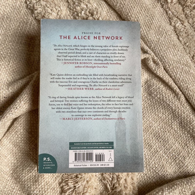 The Alice Network by Kate Quinn, Paperback | Pangobooks