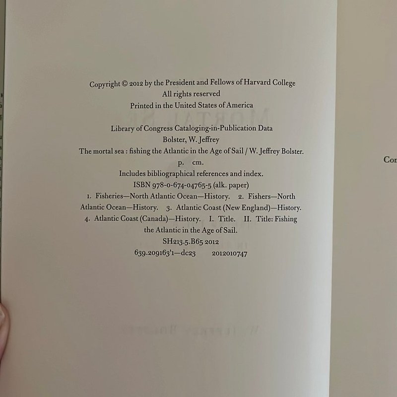 The Mortal Sea by W. Jeffrey Bolster