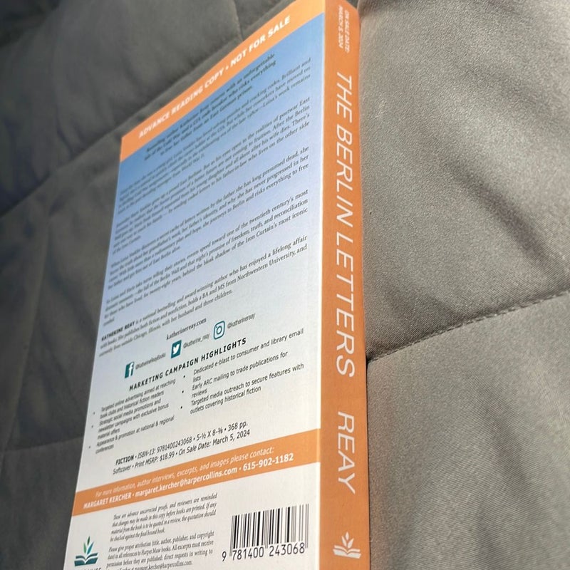 The Berlin Letters ARC by Katherine Reay, Paperback | Pangobooks
