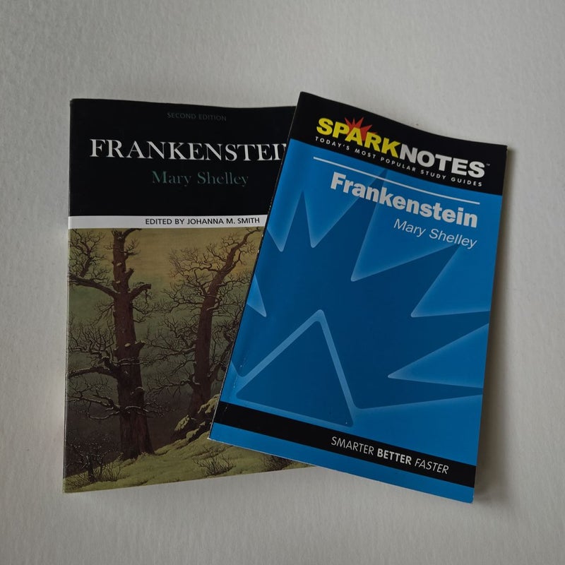 Frankenstein Sparknotes & Case Studies 2 paperbacks by Mary shelley ...