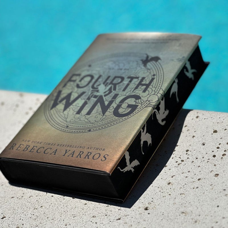 FOURTH WING First Edition with Sprayed and Stenciled Edges by ...