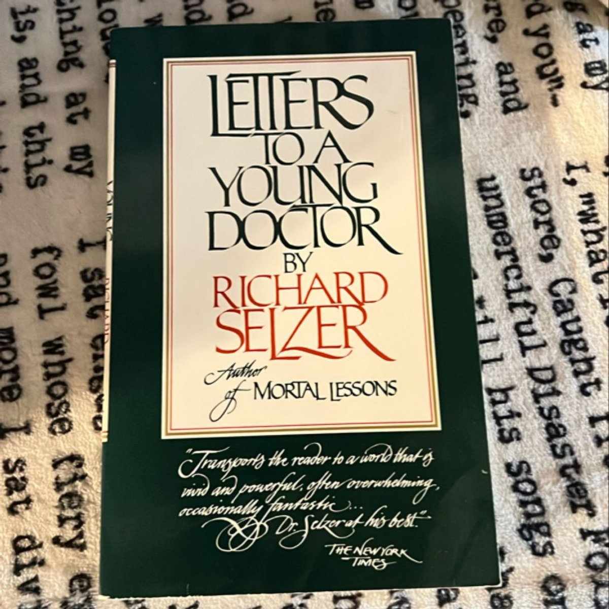 Letters to a Young Doctor by Richard Selzer
