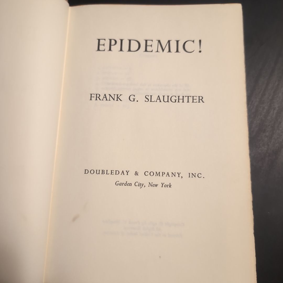 Epidemic! by Frank G. slaughter, Hardcover | Pangobooks