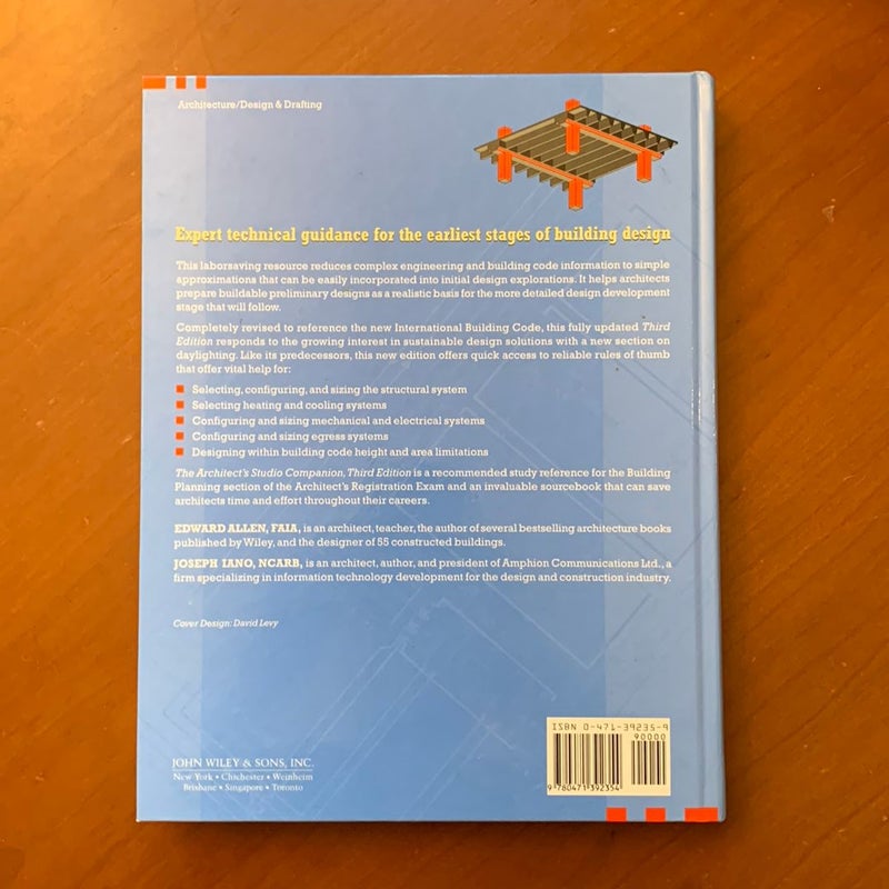 The Architect's Studio Companion by Edward Allen, Joseph Iano