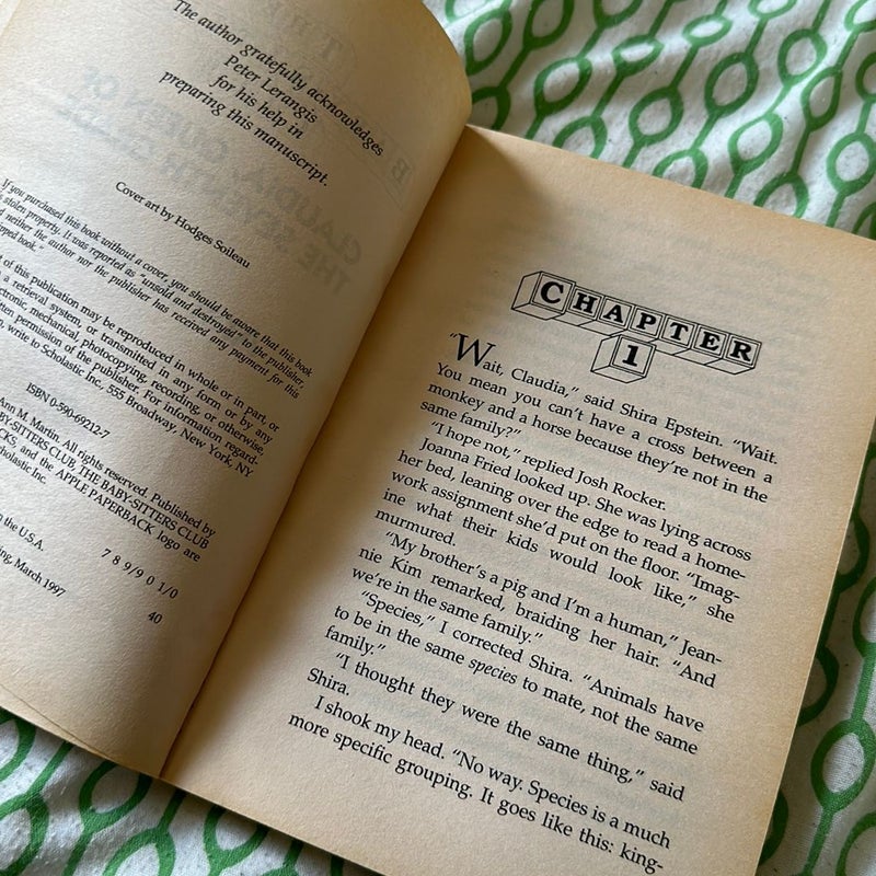 Claudia, Queen of the Seventh Grade by Ann M. Martin, Paperback ...