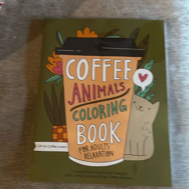 Coffee Animals Coloring Book by Caffeinestar Press