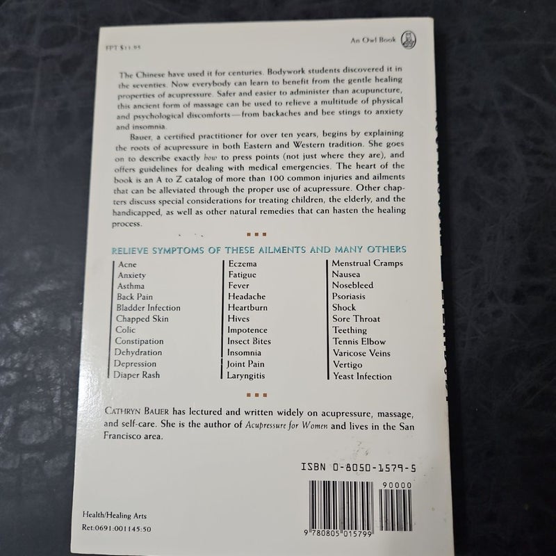 Acupressure for Everybody by Cathryn Bauer