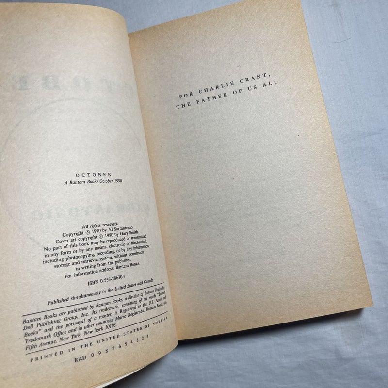 October by Al Sarrantonio, Paperback | Pangobooks