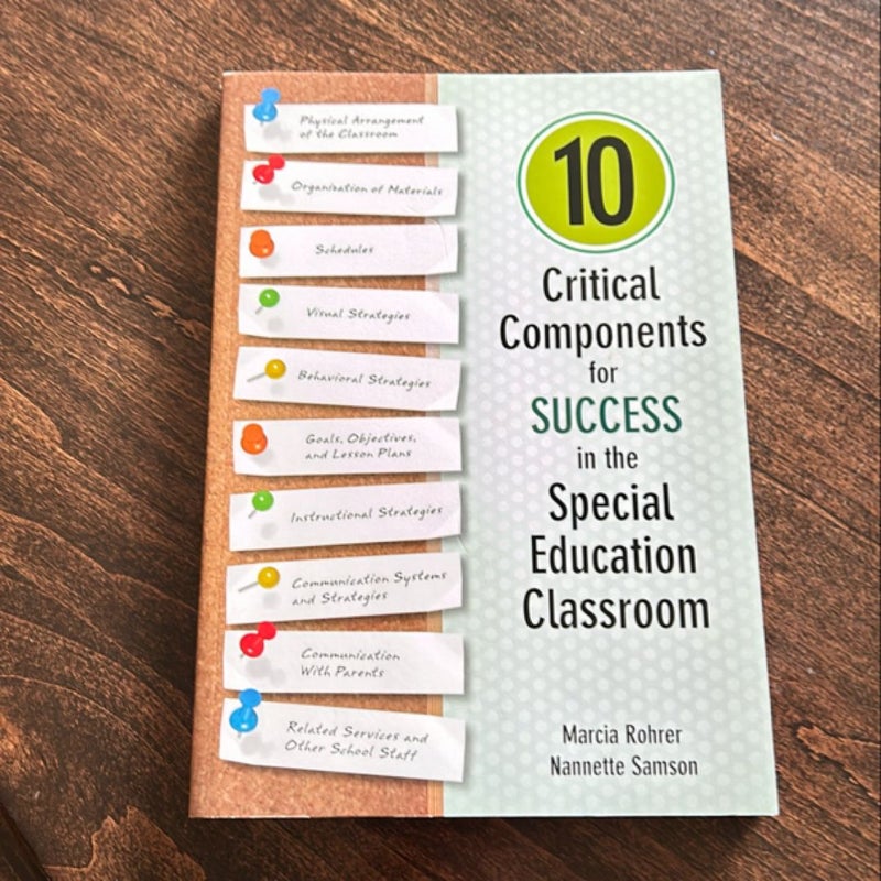 10 Critical Components for Success in the Special Education Classroom ...