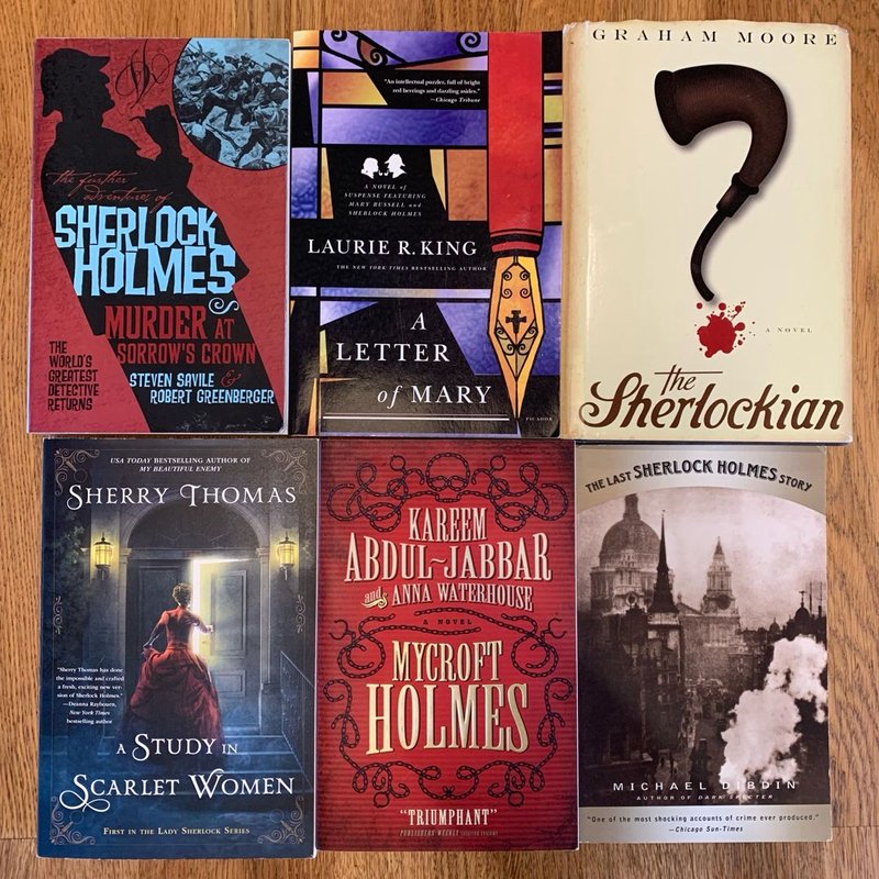 LOT OF 5 Sherlock Holmes Pastiche Novels by Sherry Thomas, Kareem Abdul ...
