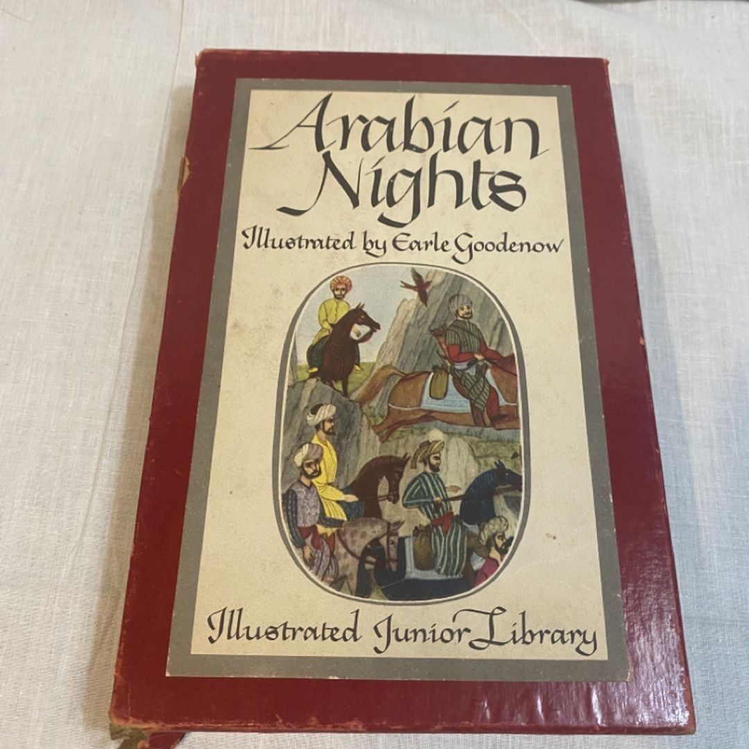 THE ARABIAN NIGHTS by Earle Goodenow Illustrated Aladdin Sinbad Genie ...