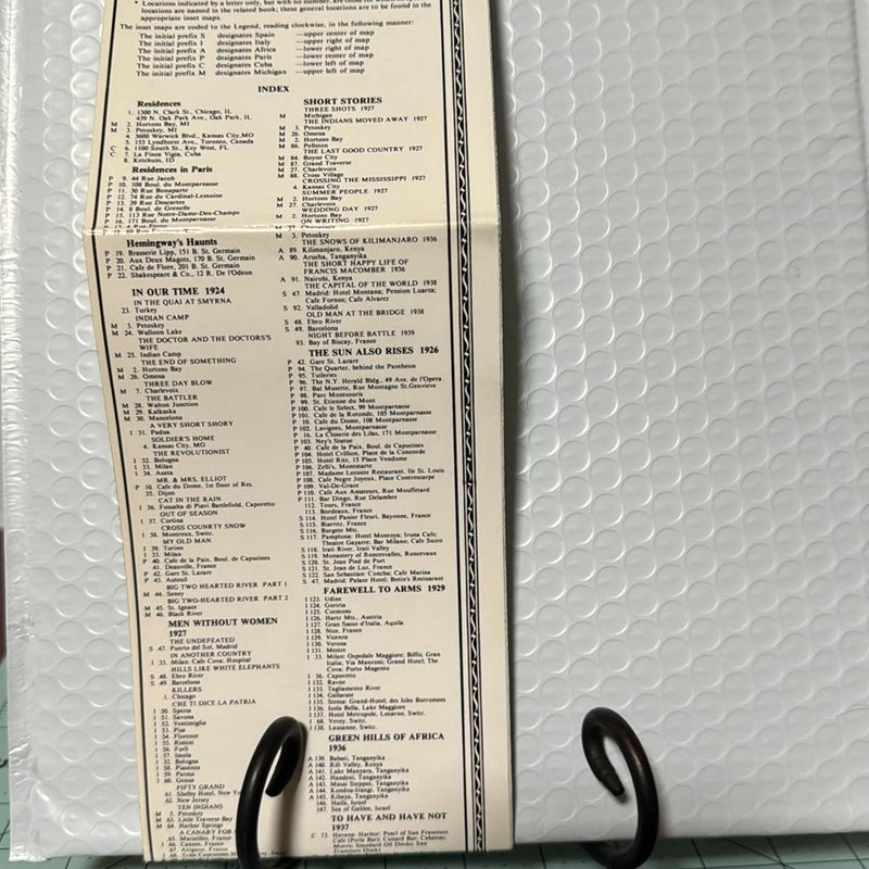 The Ernest Hemingway Adventure Map of the World by Aaron Silverman ...