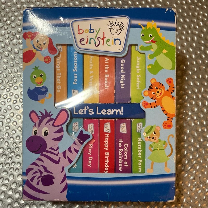 Disney Baby Einstein Blue: 12 Board Books by PI Kids, Hardcover ...