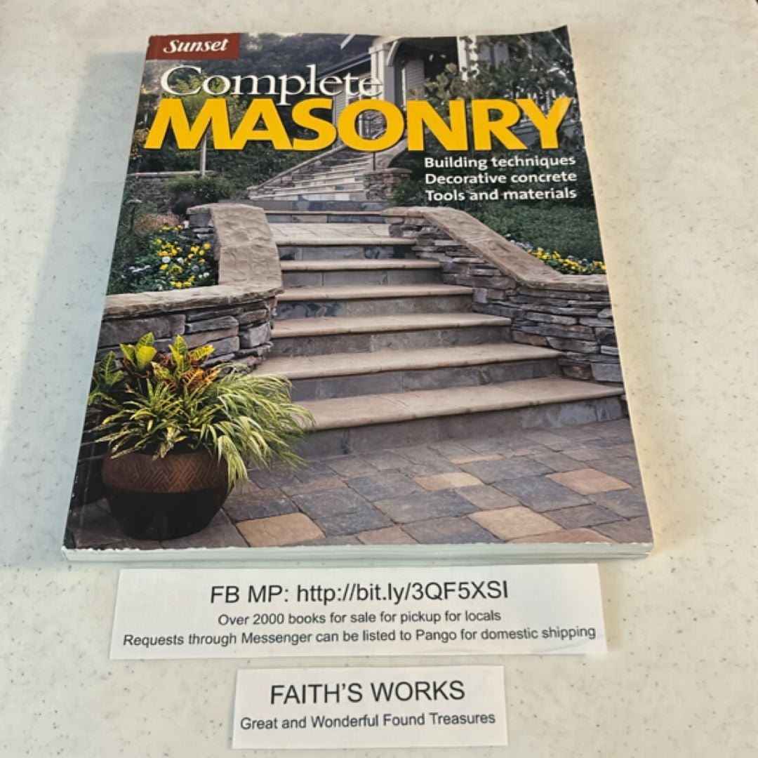 Complete Masonry Book by Steve Cory