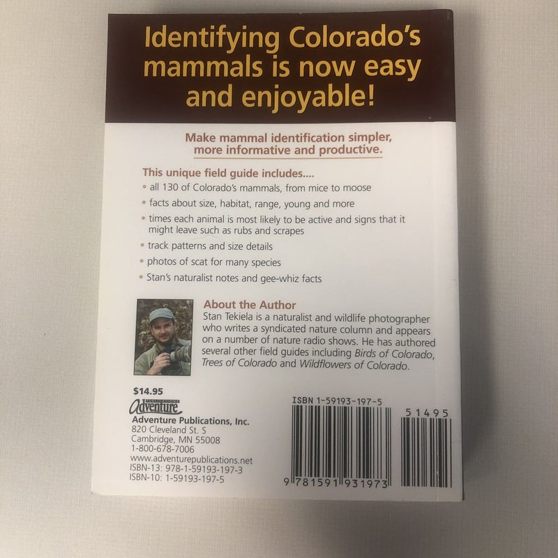 Mammals of Colorado Field Guide by Stan Tekiela, Paperback | Pangobooks