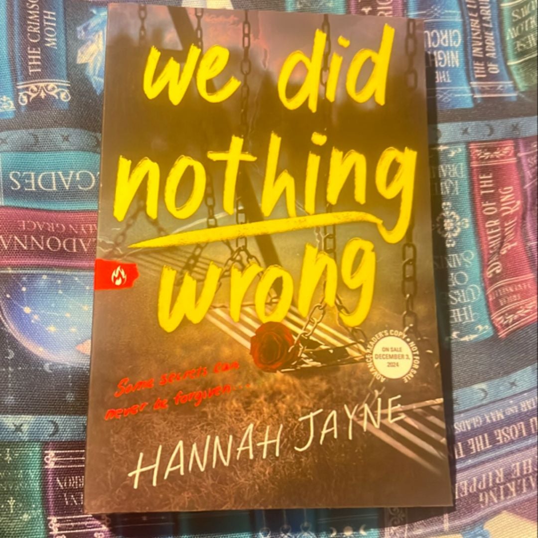 We Did Nothing Wrong by Hannah Jayne