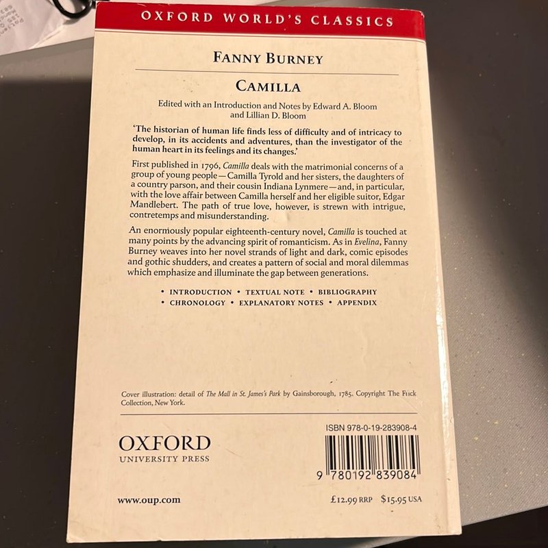 Camilla by Fanny Burney, Paperback | Pangobooks