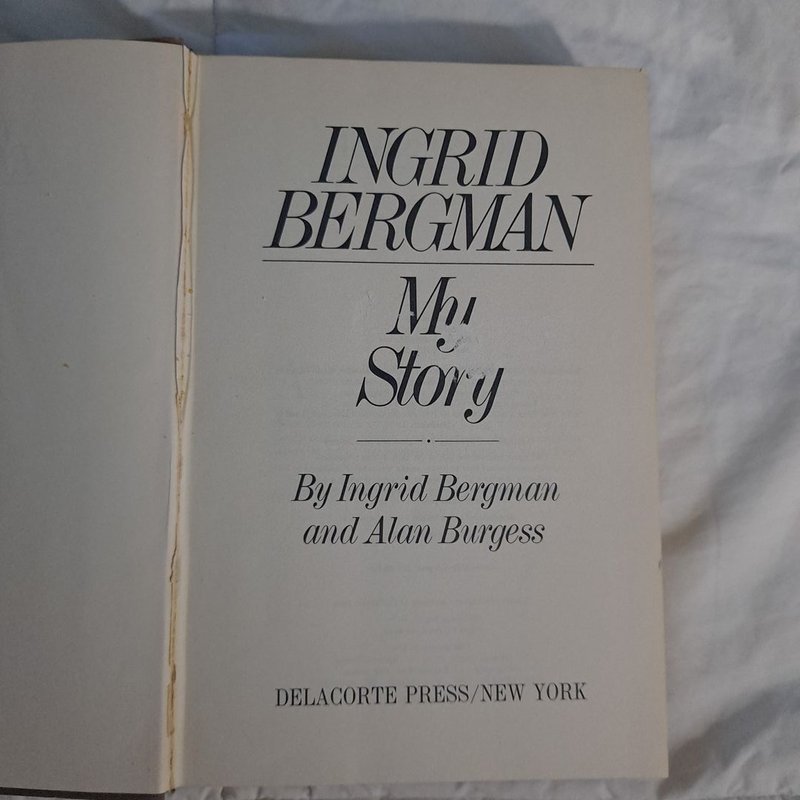 Ingrid Bergman 1980 bio hardcover vintage poor condition by Ingrid ...