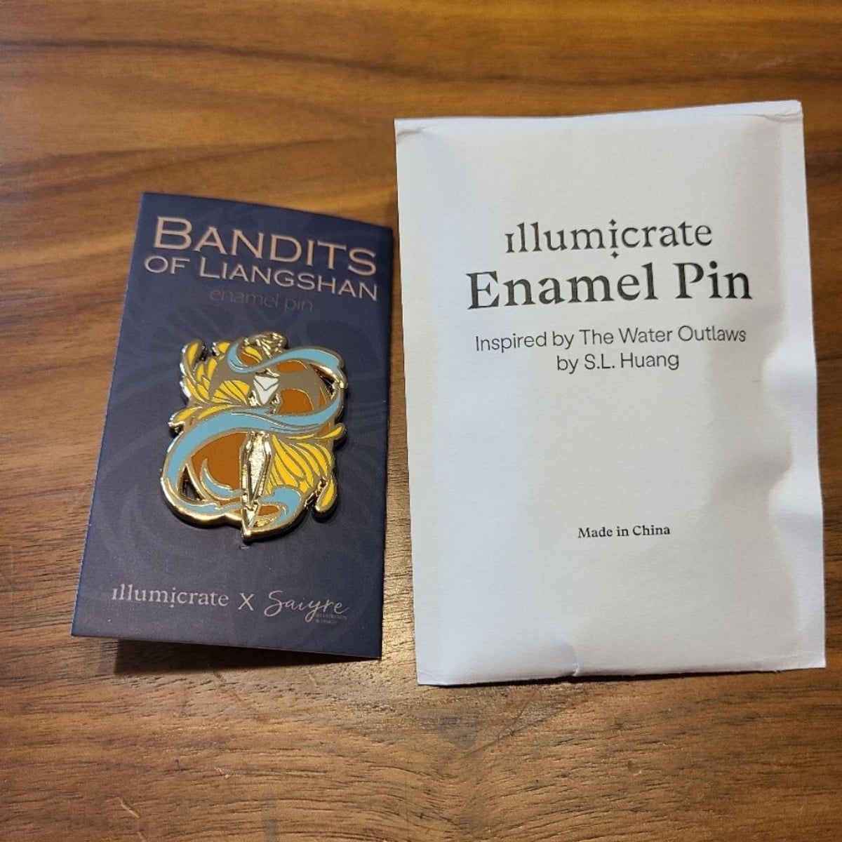 Illumicrate The Water Outlaws enamel pin by S. L. Huang, Paperback ...