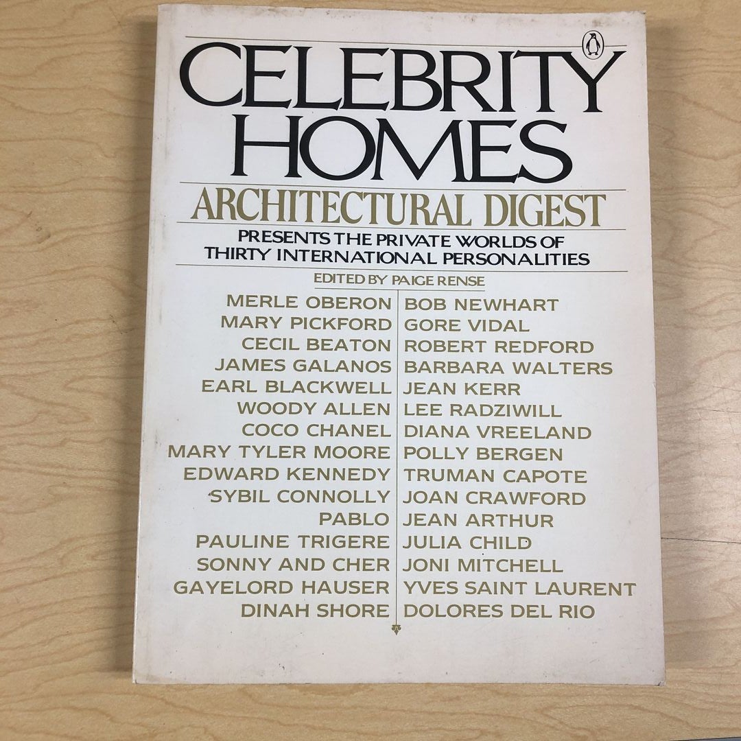 Architectural Digest, Celebrity Homes by Paige Rense