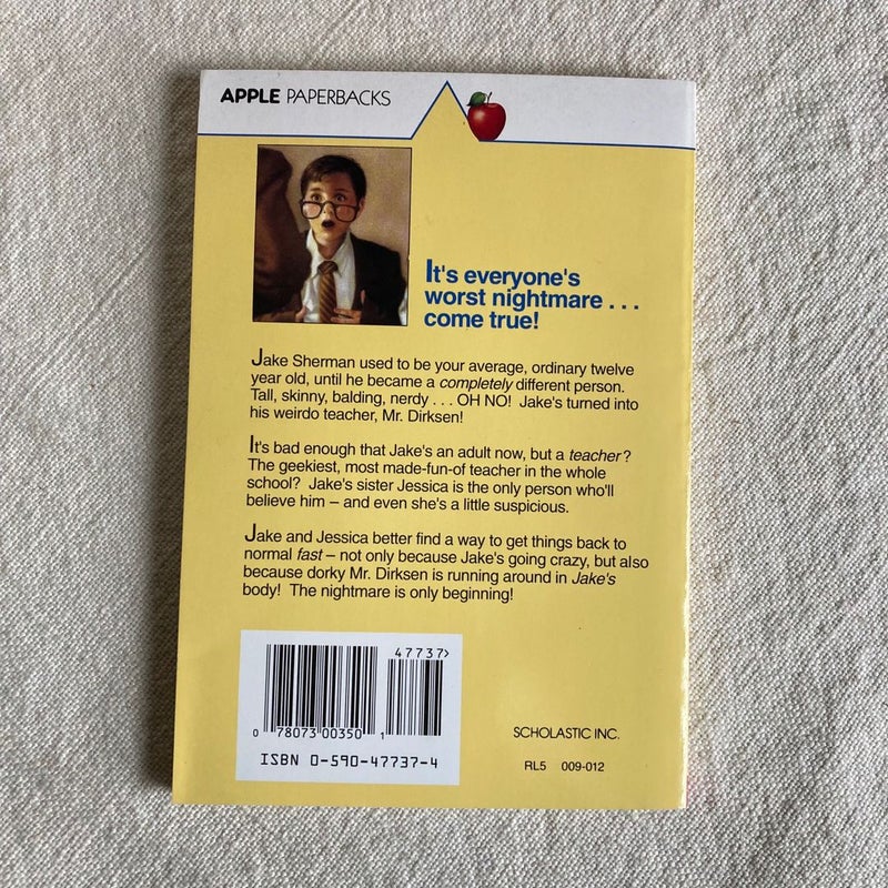 Help! I'm Trapped in My Teacher's Body by Todd Strasser