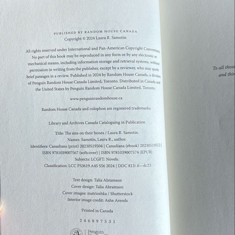 The Sins on Their Bones by Laura R. Samotin