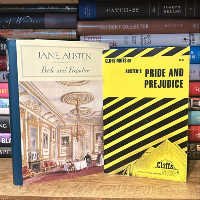 Pride and Prejudice with accompanying Cliffs Notes by Jane. Austen ...