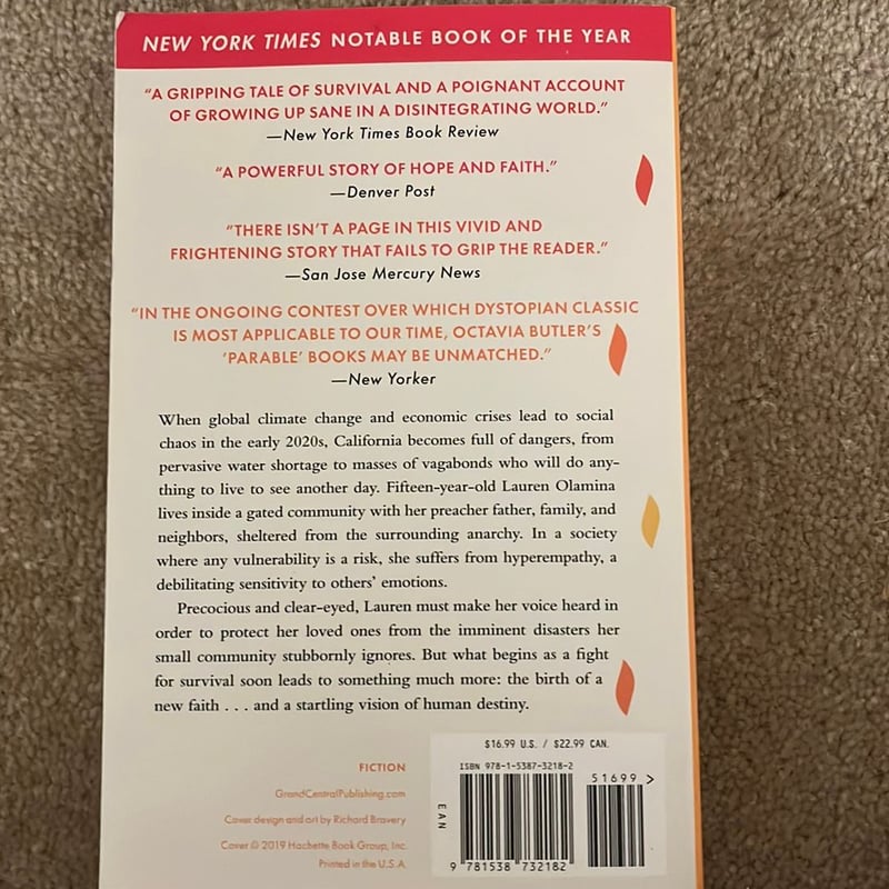Parable of the Sower by Octavia E. Butler, Cctavia E. Butler