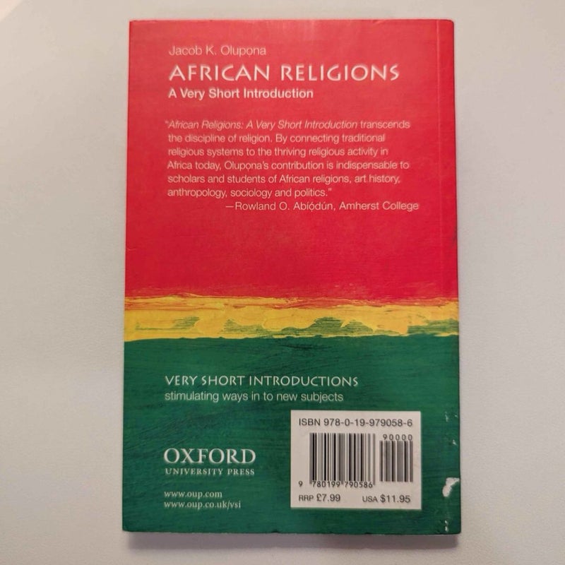 African Religions: a Very Short Introduction by Jacob K. Olupona