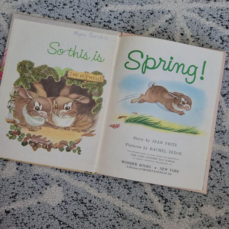 So This is Spring by Jran Fritz, Hardcover | Pangobooks