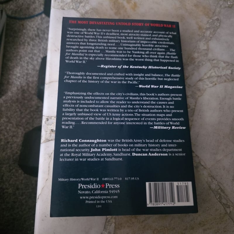 The Battle for Manila by Richard Connaughton, John Pimlott, Duncan Anderson