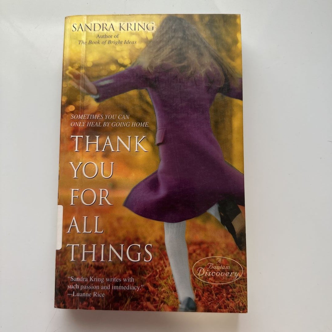 Thank You for All Things by Sandra Kring