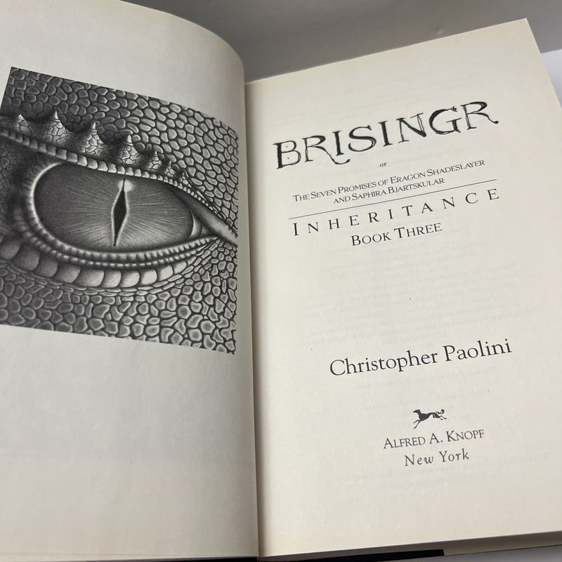 The Inheritance Cycle Series (1 SIGNED & 2 FIRST EDITION) Books 1-3 ...