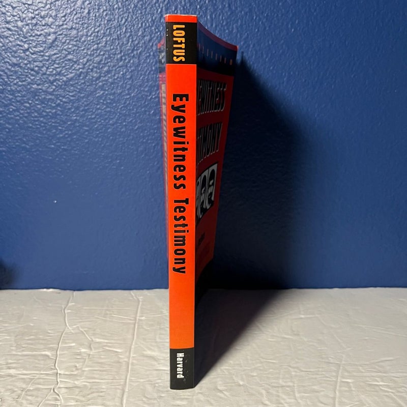 Eyewitness Testimony by Elizabeth F. Loftus, Paperback | Pangobooks