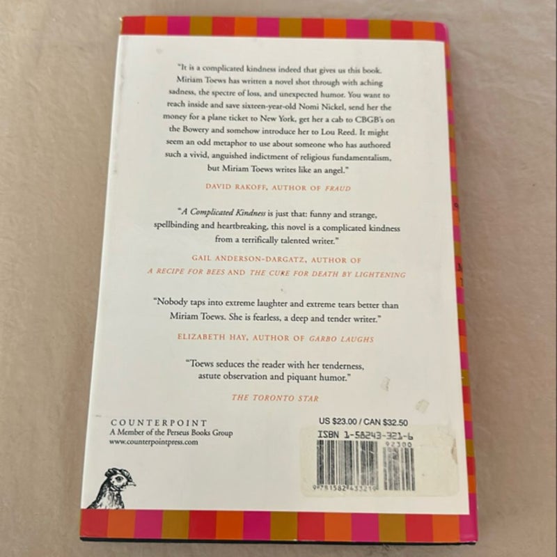 A Complicated Kindness by Miriam Toews