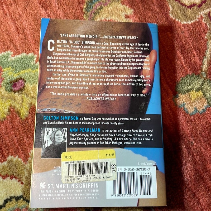 Inside the Crips by Ann Pearlman, Paperback | Pangobooks