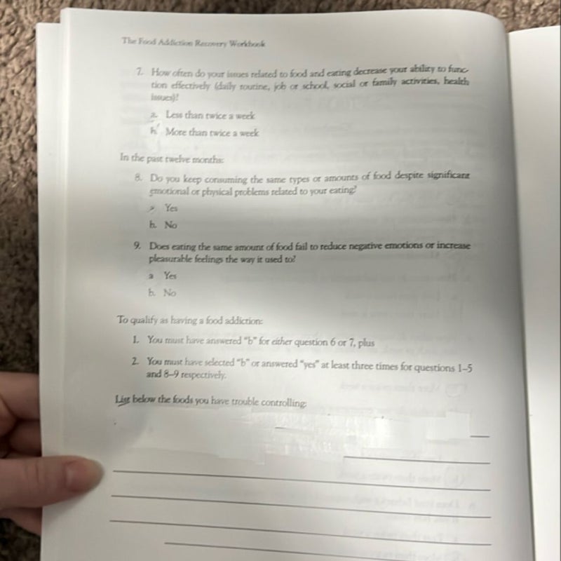 The Food Addiction Recovery Workbook by Carolyn Coker Ross