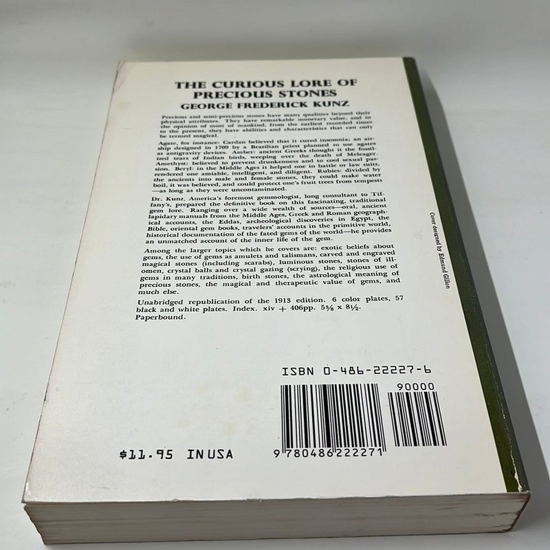 Curious Lore of Precious Stones by George Frederick Kunz, Paperback ...
