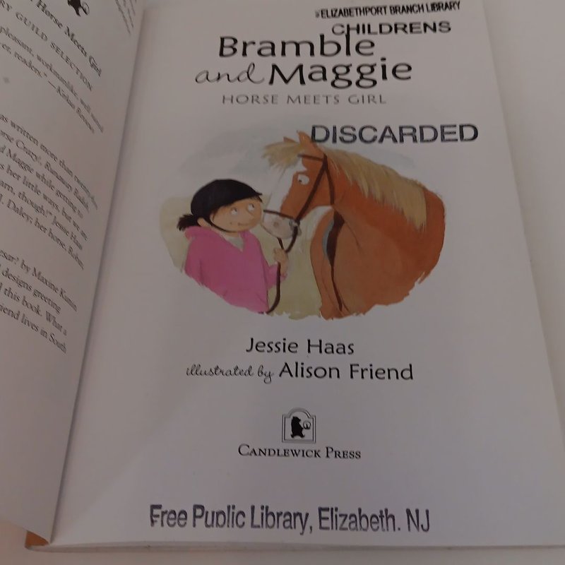 Bramble and Maggie: Horse Meets Girl by Jessie Haas