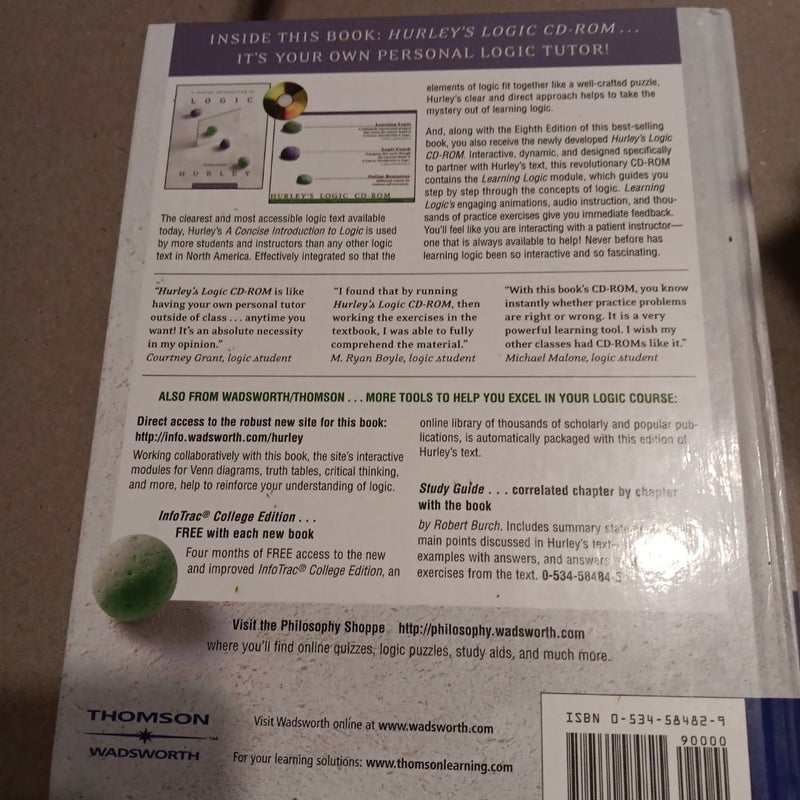 A Concise Introduction to Logic by Patrick J. Hurley