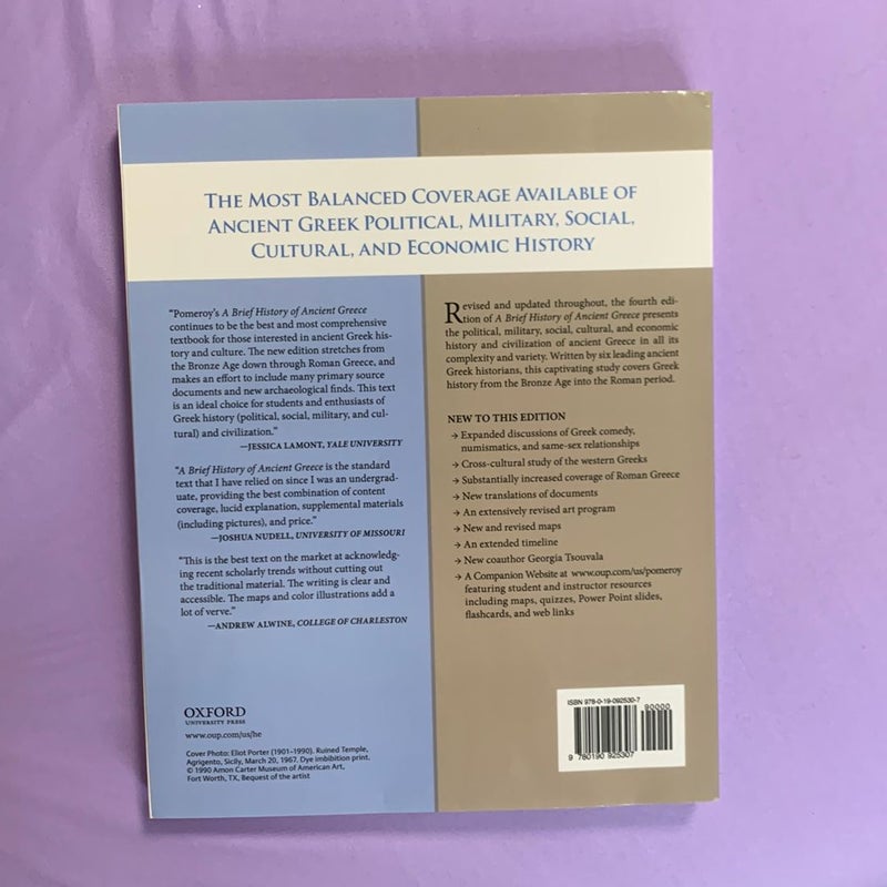 A Brief History of Ancient Greece by Sarah B. Pomeroy, Paperback ...