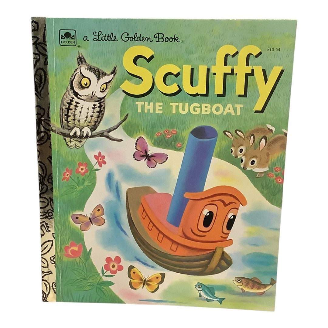 Scuffy The Tugboat 1974 by A Little Golden Book, Hardcover | Pangobooks