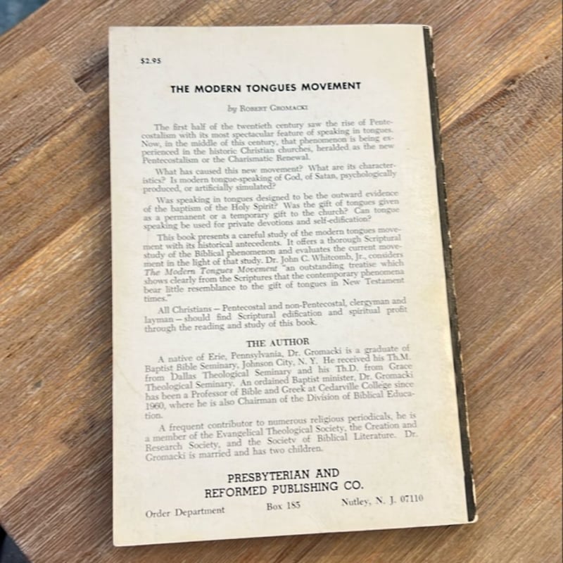 Modern Tongues Movement by Robert G. Gromacki