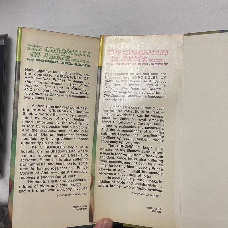 The Chronicles of Amber Volume 1 & 2 by Roger Zelazny, Hardcover ...